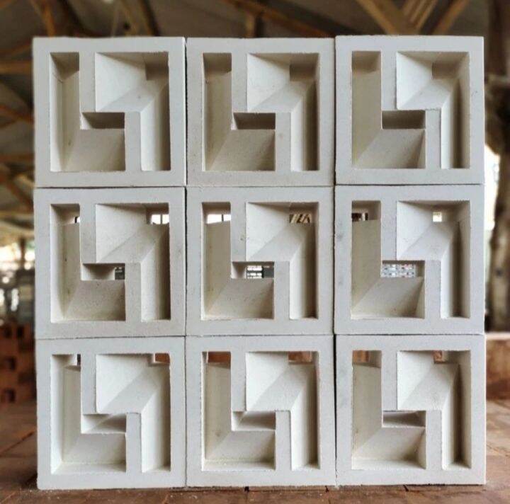 Roster lubang angin / warna putih / anti tampias / hiasan dinding ...