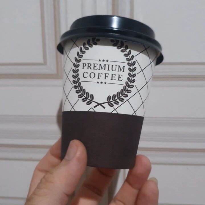 Paper Cup Coffee / Tea Cup / Gelas Kopi / Gelas kertas / Paper Hot Cup Motif Premium 8 Oz 240 ml ...