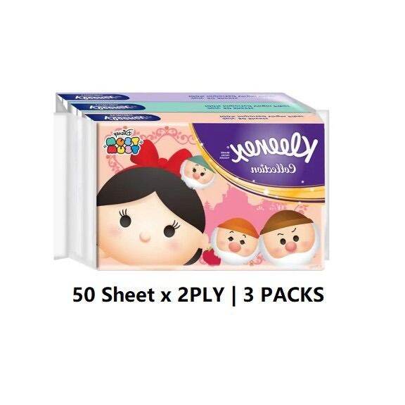 KLEENEX DISNEY PRINCESS TSUM TSUM FACIAL TISSUE 2PLY 50 SHEETS X 3 PACK ...