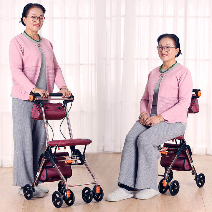 Japanese Special High-Step Elderly Stroller Portable Trolley Folding ...