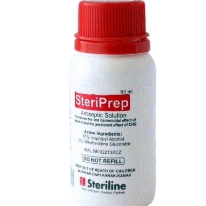 STERIPREP ANTISEPTIC SOLUTION 60ML (exp 10/24) | Lazada