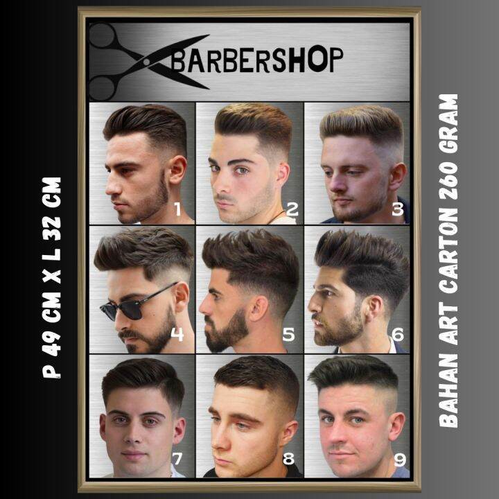 POSTER MODEL POTONG RAMBUT POSTER BARBERSHOP 2023 POSTER PANGKAS RAMBUT ...