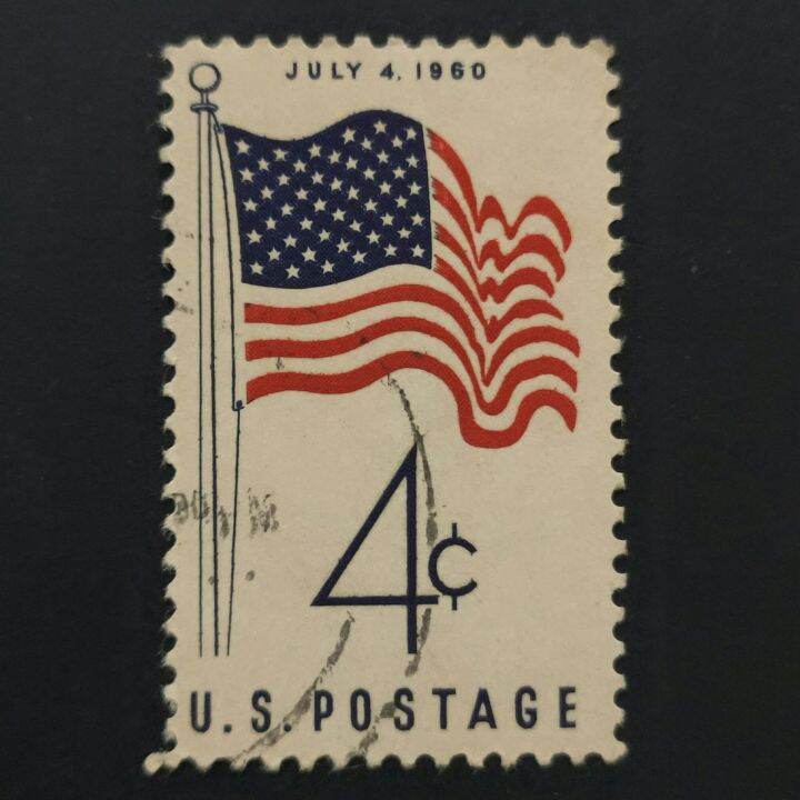 1960 Stamp USA-Complete Unique Used Stamp-Marks the First Time a 50 ...