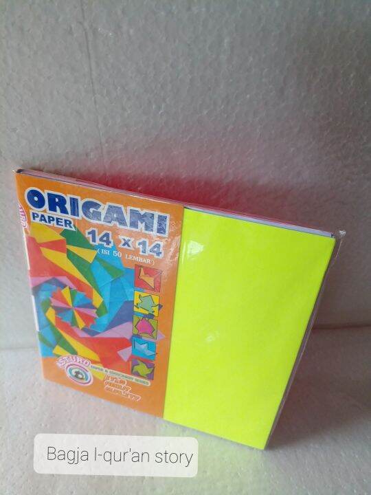 ORIGAMI PAPER /Kertas warna Merk Asturo 14 ×14 isi 50 Lembar | Lazada ...