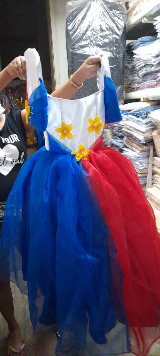 Philippines Flag gown Organza Costumes for kids | Lazada PH