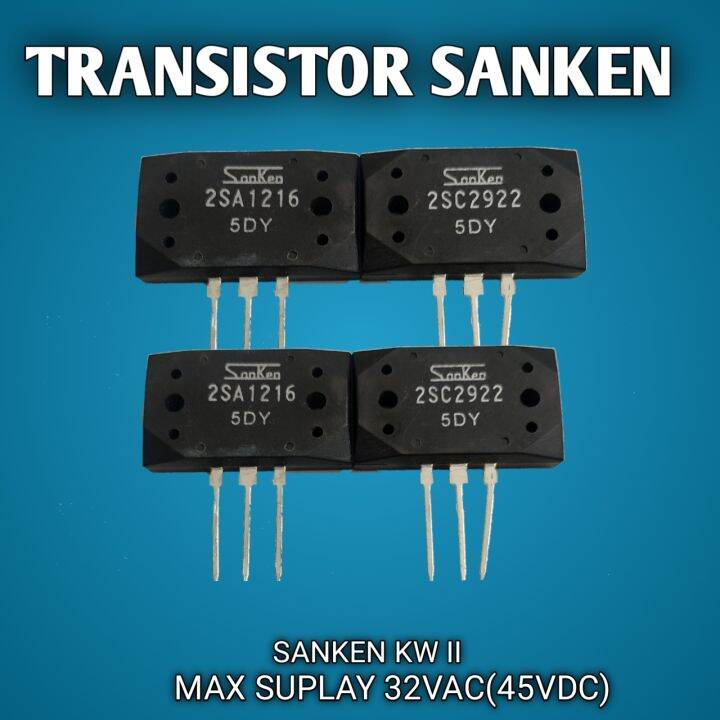 TRANSISTOR SANKEN 2SC2922 2SA1216 NO 2 MAX SUPLAY 32 VAC harga 1 set yaa | Lazada Indonesia