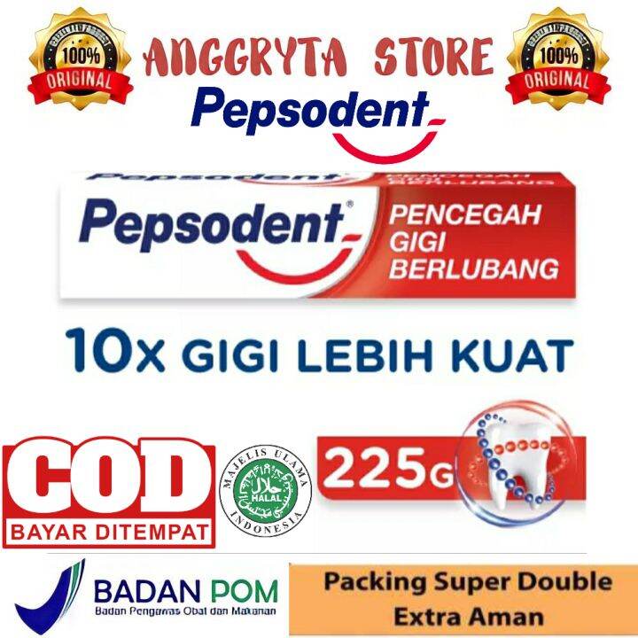 Pepsodent 225gr Pencegah Gigi Berlubang With Mikrokalsium Pasta Gigi ...