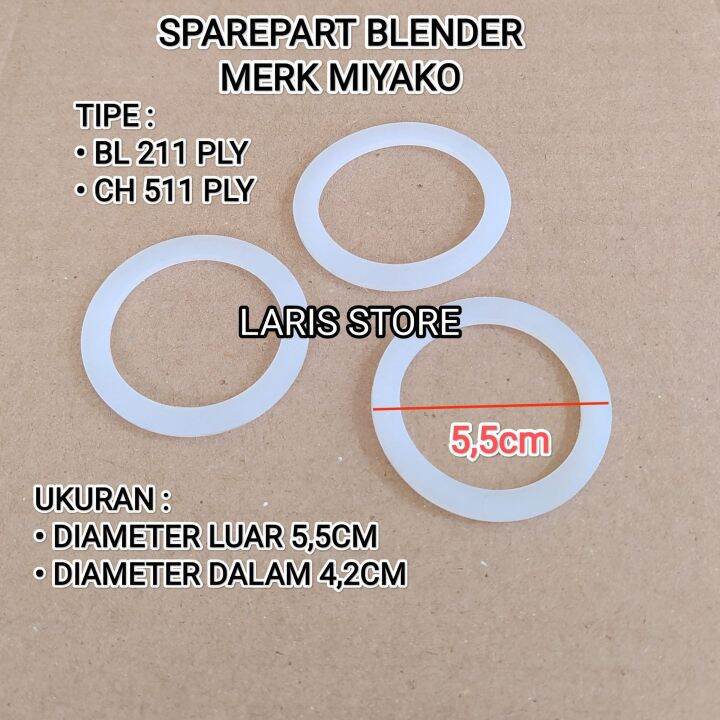 KARET SEAL JUS / TIPE 211 PLY - CH 511 PLY BLENDER MIYAKO MODEL BARU TIPE BL 211 PLY / CH 511 ...