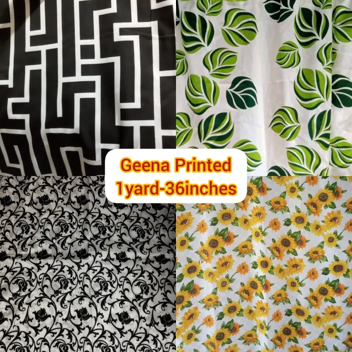 Tela-Geena Printed 1yard 36 inches | Lazada PH