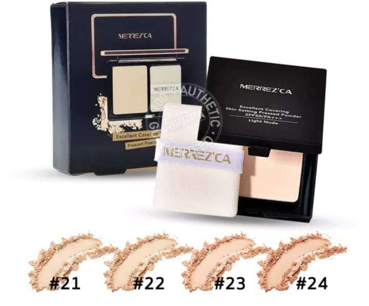 Merrezca เมอร์เรซกา เอ็กเซลเลนส์ พาวเวอร์ แป้งพัฟ 7 ml. | Lazada.co.th