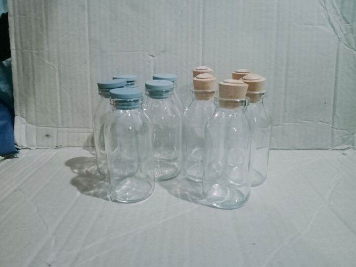 botol kaca 100ml tutup kayu | Lazada Indonesia