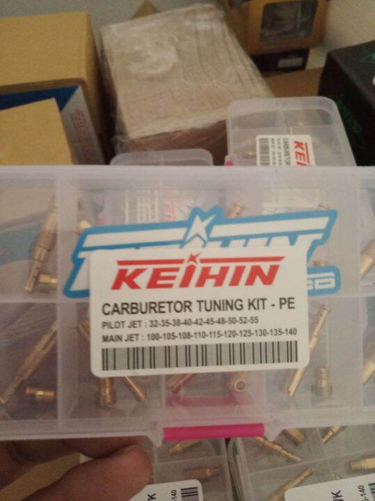 PILOT JET DAN MAIN JET SET PE SPUYER TUNING KIT KARBURATOR KEIHIN 10 UKURAN MJ 100 - 140 DAN 10 ...