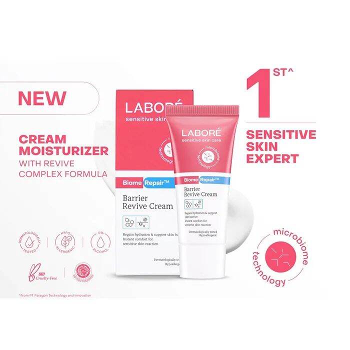 LABORE SENSITIVE SKINCARE BARRIER REVIVE CREAM PELEMBAB WAJAH | Lazada ...