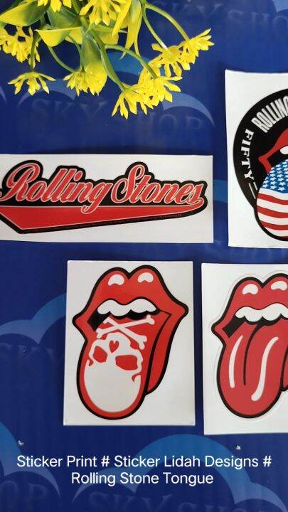 Stiker Lidah Designs#Rolling Stone Tongue#StickerRollingstone | Lazada