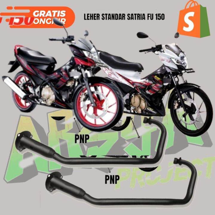 LEHERAN LEHER KNALPOT STANDAR SATRIA FU OLD NEW FULL PIPA DGN KETEBALAN ...