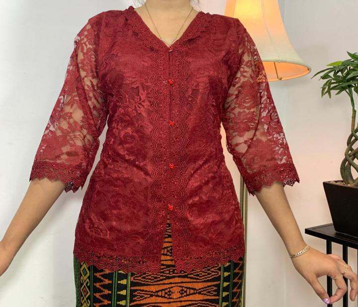 Atasan Renda model kancing | Lazada Indonesia