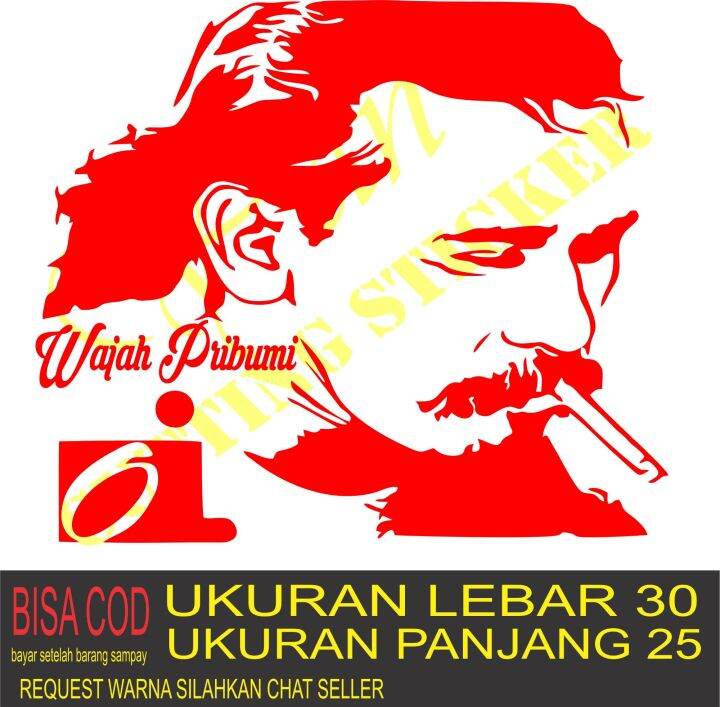 cutting stiker mobil kata2 wajah pribumi | Lazada Indonesia