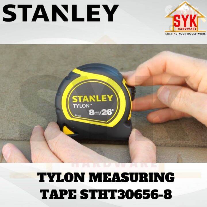 SYK Stanley STHT30656-8 Tylon Measuring Tape 8 Meter 26 Feet Tape ...