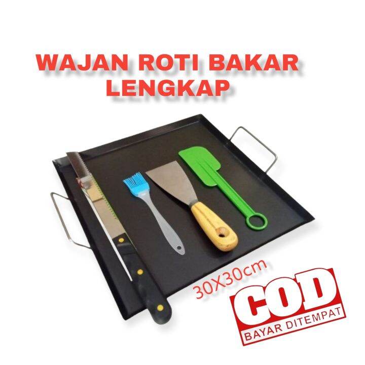 Wajan roti bakar wajan penggorengan wajan Kebab wajan sosis Anti ...