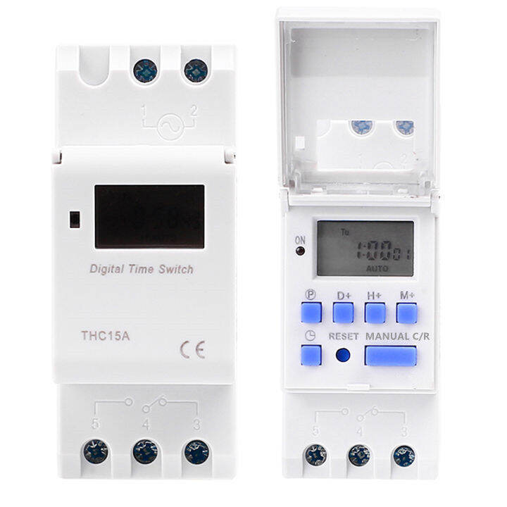 THC15A Electronic Digital Timer Switch Relay Control 220V , Weekly 7 ...