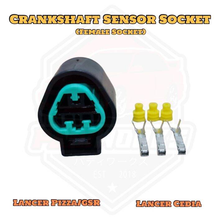 Crankshaft Sensor Female Socket for Lancer Pizza/GSR 4G92, Cedia 4G18 ...