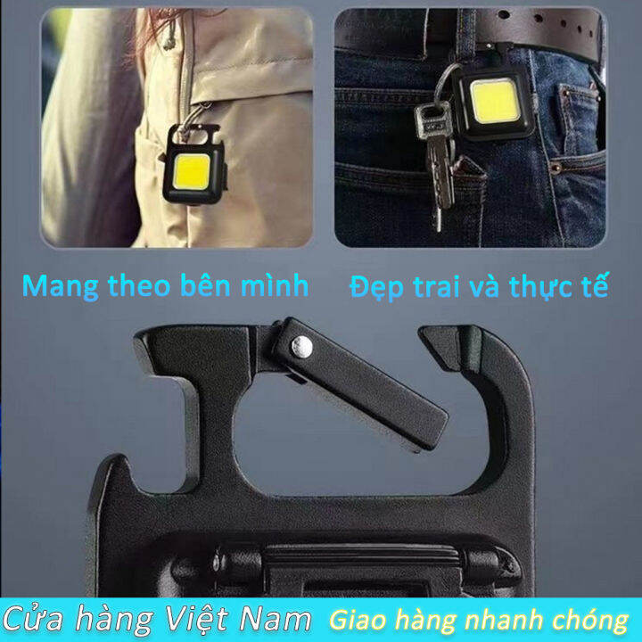 Đèn Pin khẩn cấp dạng móc khóa - Đèn Led bỏ túi nhỏ gọn tiện lợi mang ...