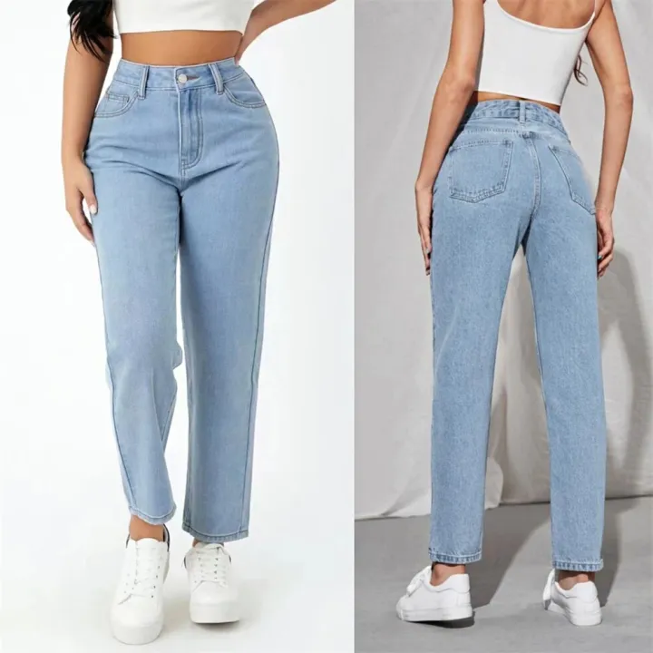 Sexy Moms Jeans Aesthetic pants Random design | Lazada PH