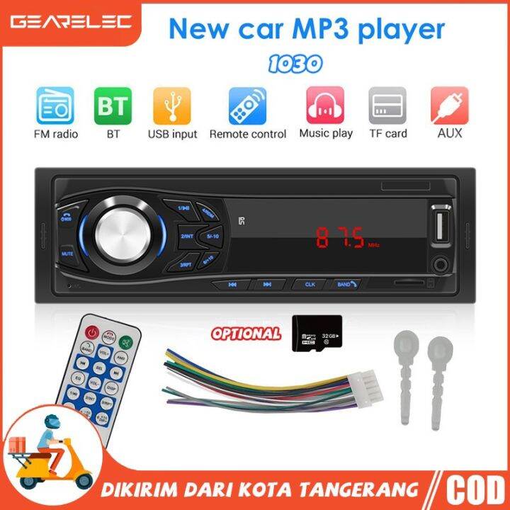 [Ready Stok Lokal] 12V Single DIN Car Stereo Head Unit Bluetooth Hands ...