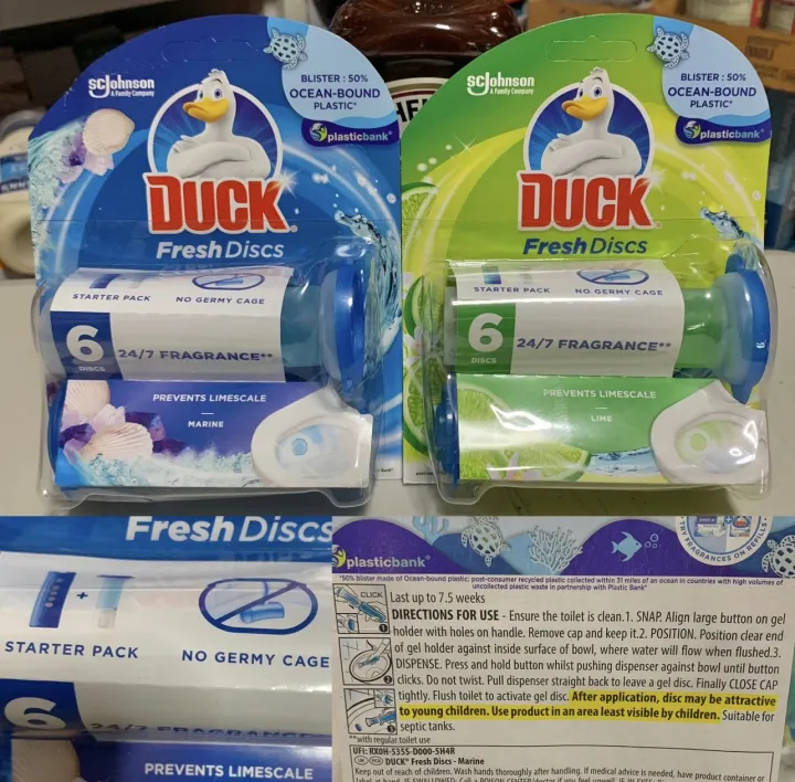 SCJohnson Duck Fresh Discs for Toilet Bowl 🇬🇧 | Lazada PH