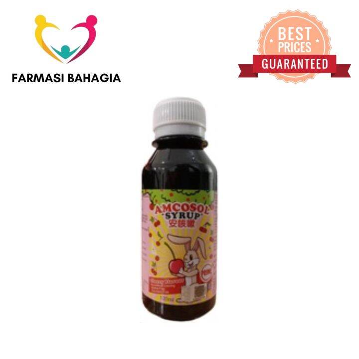 Prime Amcosol Syrup Cherry Flavour 120ml (Batuk & Cair Kahak) | Lazada