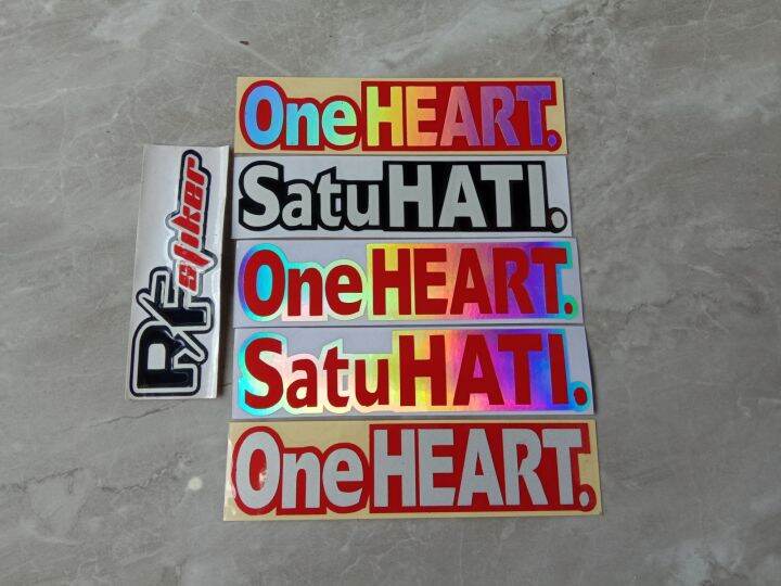 Sticker one heart motor honda stiker satu hati honda | Lazada Indonesia