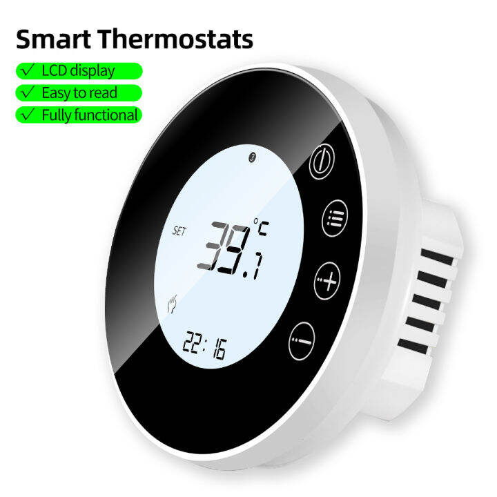 Tuya WiFi Thermostat 110/220v Electric Floor Heating Controller Smart ...