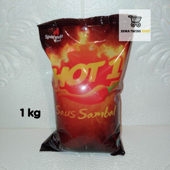 1 DUS - Saus Sambal HOT1 1kg isi 10 PCS / Saos HOT 1 1 kg | Lazada ...
