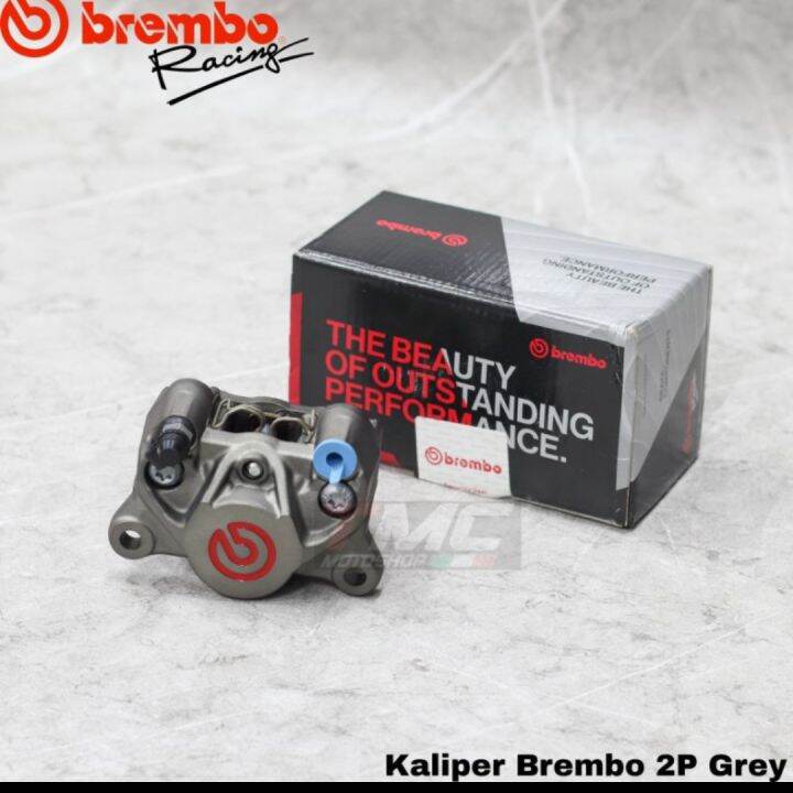 Kaliper Brembo 2P P2 Red Logo ORIGINAL Ninja250 R25 CBR250RR CBR150 R15 Aerox Nmax ZX25R ...