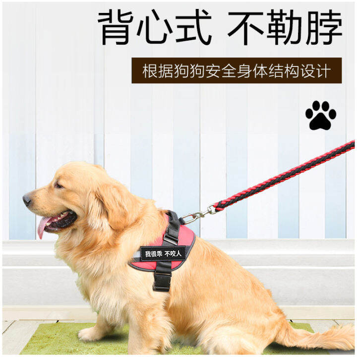 Explosion-Proof Golden Retriever Vest Dog Hand Holding Rope Large Dog ...