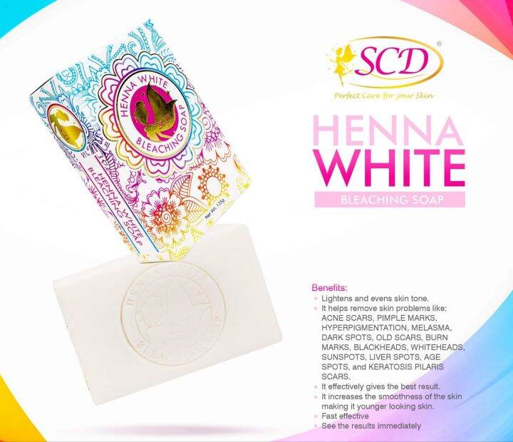 SCD HENNA WHITE BLEACHING SOAP | Lazada PH