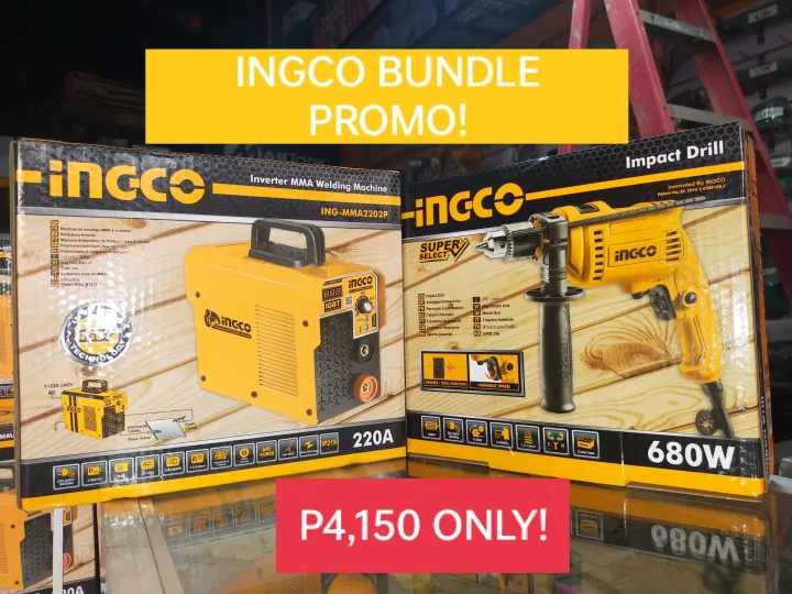 INGCO COMBO PROMO WELDING MACHINE AND IMPACT DRILL | Lazada PH