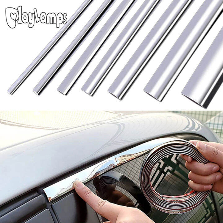 3m Chrome Moulding Trim Car Door Protector Stickers Strip Bumper Grill ...