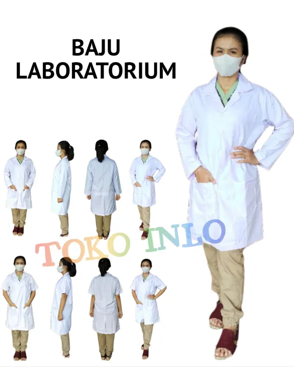 Baju Laboratorium/Baju Lab/Baju Praktikum/Jas Praktek/Jas Labor/Pakaian ...