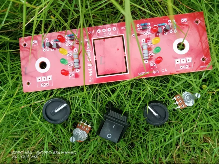 Kit panel depan bok power Ca 5 10 20 30 lengkap potensio dan knop saklar | Lazada Indonesia