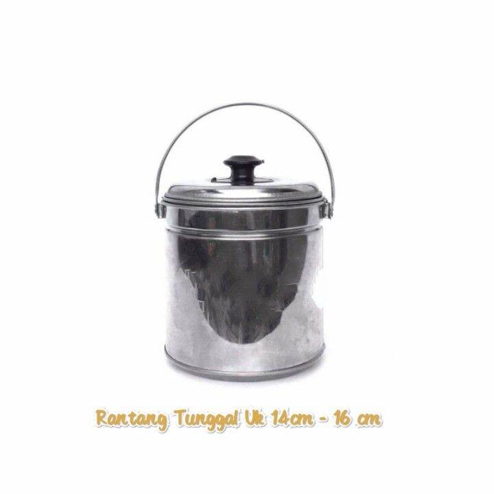 Rantang Tunggal Stainless ukuran 14cm 16cm | Lazada Indonesia