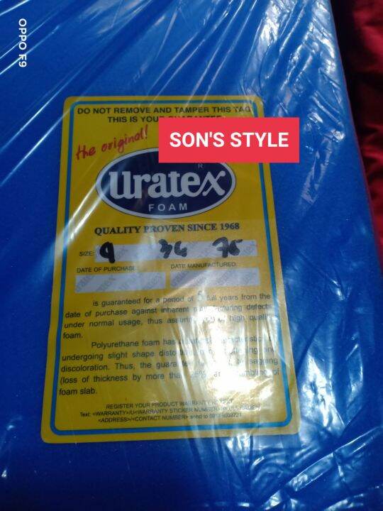 Original uratex foam NO COVER (4 inch thickness) | Lazada PH