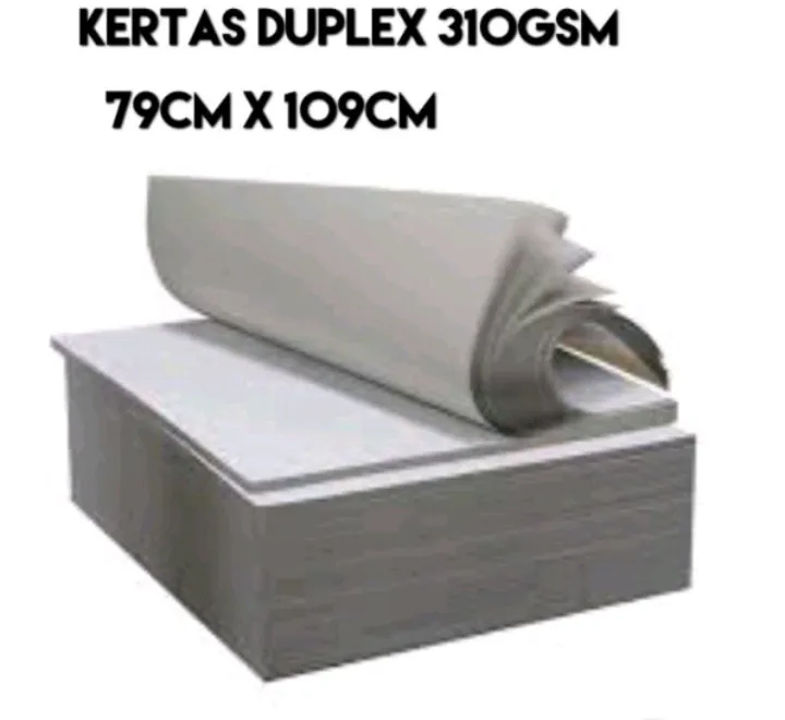 Kertas Duplex 310gsm Lembaran 79cmx109cm | Lazada Indonesia