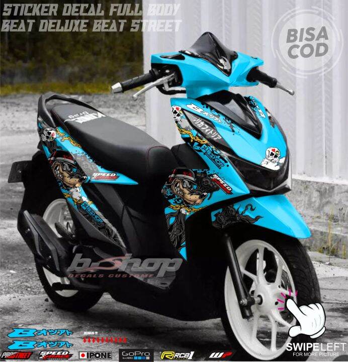 Stiker decal motor beat street beat deluxe stiker full body plus anti ...