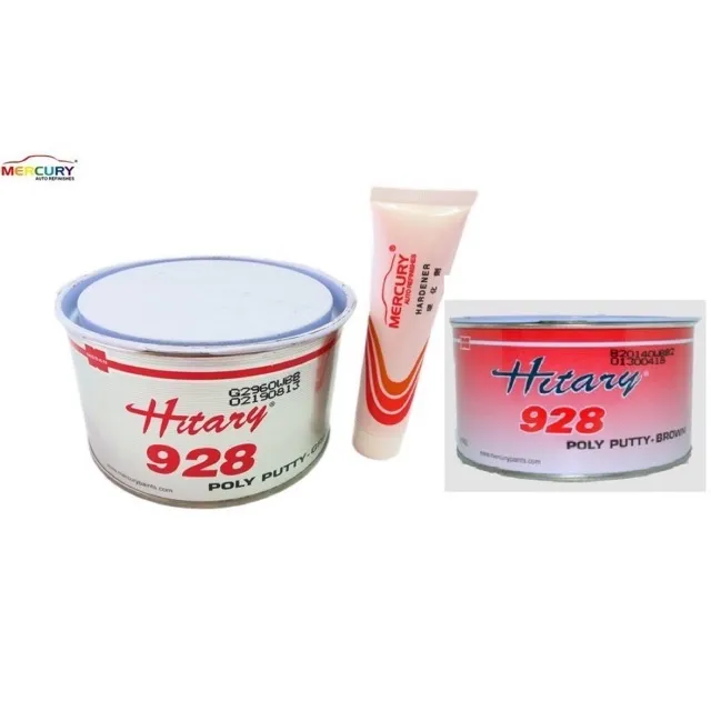 ‼️Ready Stock‼️MERCURY 1KG HITARY 928 POLY PUTTY GRAY & BROWN ...