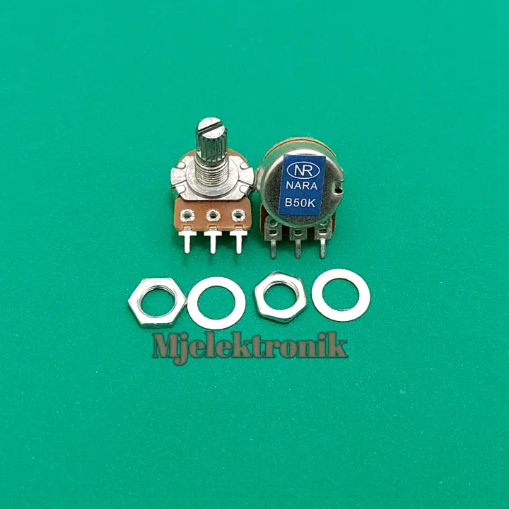 Potensio mono B50K klik 15mm for audio Amplifier potensiometer | Lazada ...