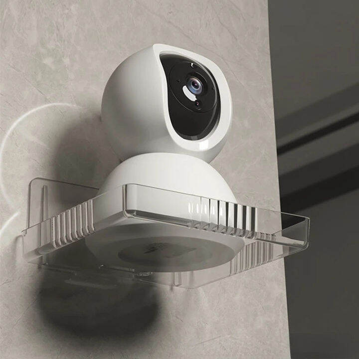 Wall Mounted Transparent Security Camera Shelf/ Home Office Punch-Free ...