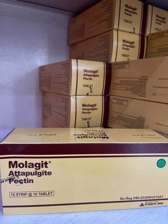 Molagit obat untuk diare 1box 15 lembar diatab | Lazada Indonesia