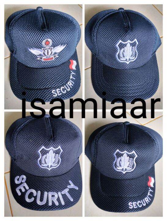 TOPI JARING SATPAM SECURITY WARNA BIRU | Lazada Indonesia