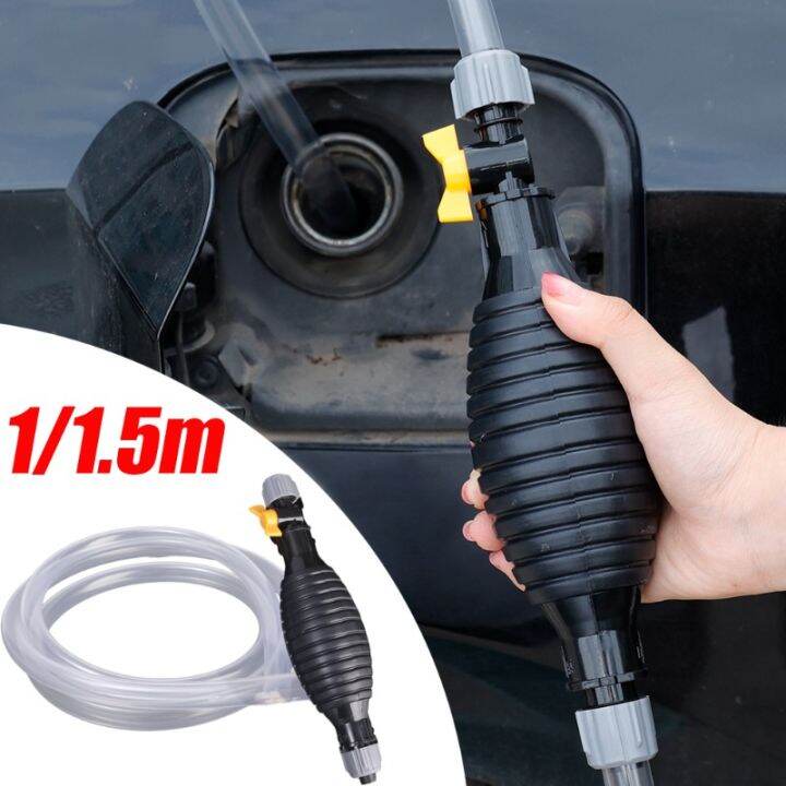 Manual Fuel Pump High Flow Car Motorcycle Hand Siphon Water Fish Tank ...